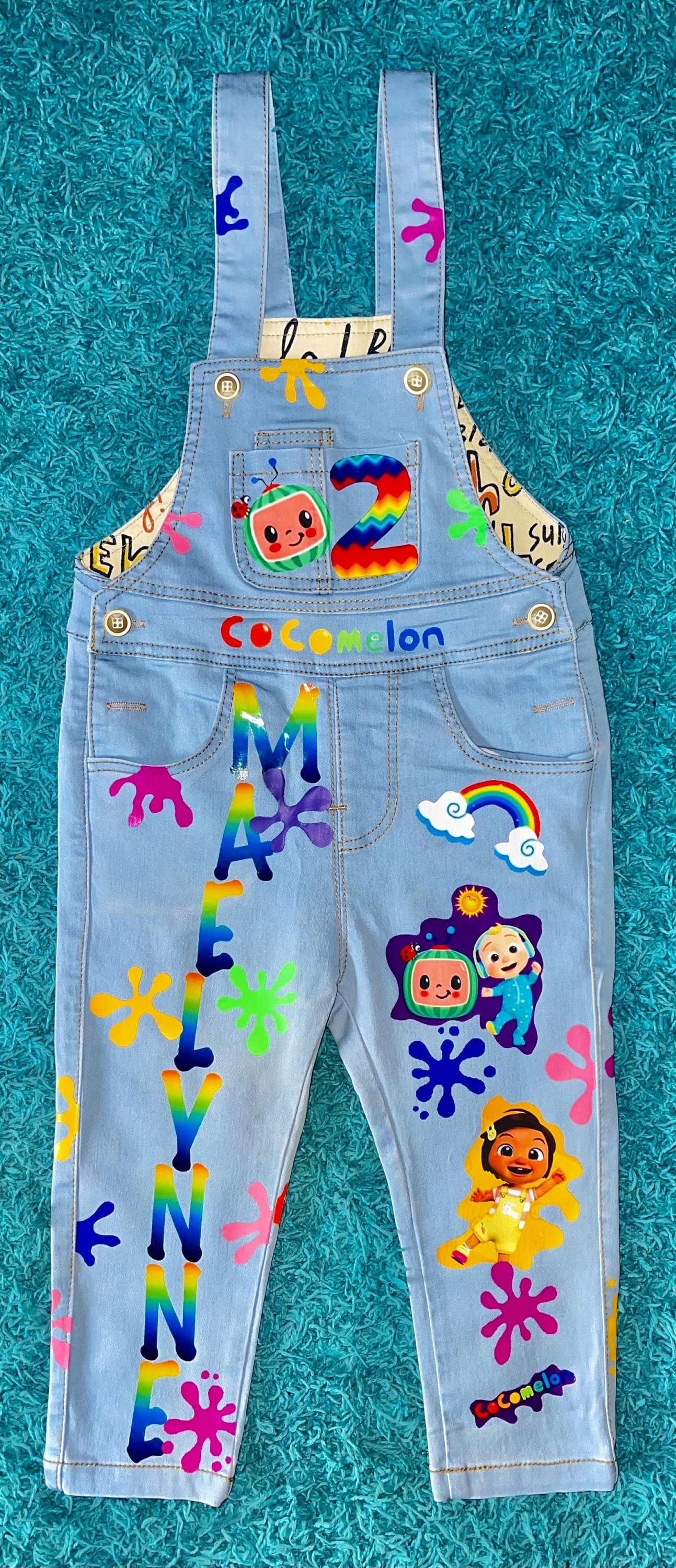 Cocomelon Birthday Oufit Cocomelon Party Cocomelon Overalls Custom ...