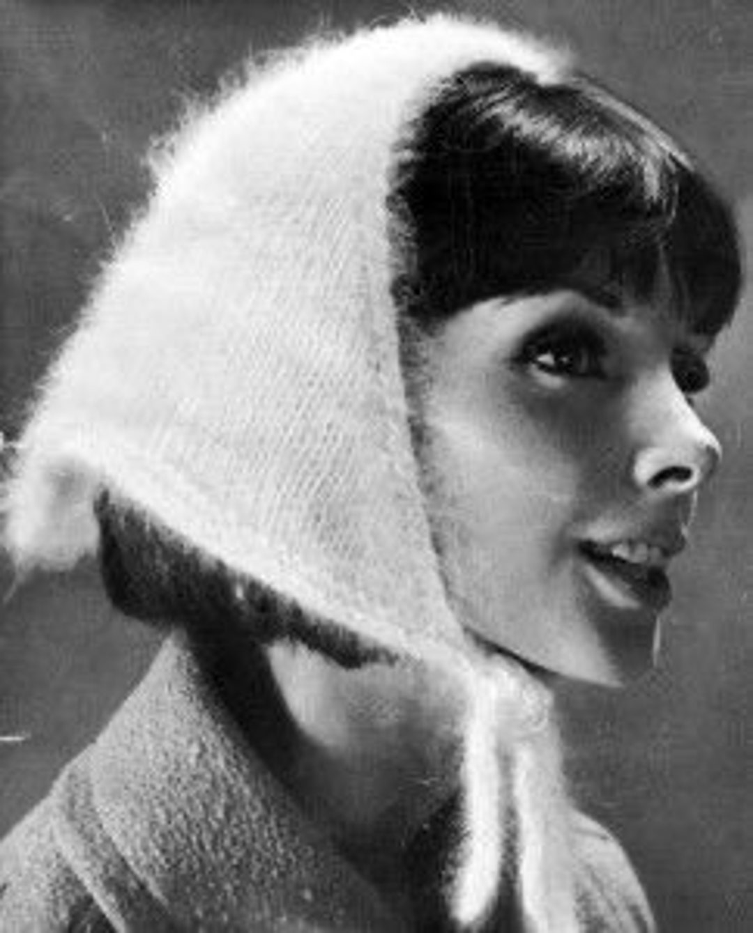 Crochet Fluffy Bonnet, Vintage-inspired Winter Balaclava, Custom Colors ...