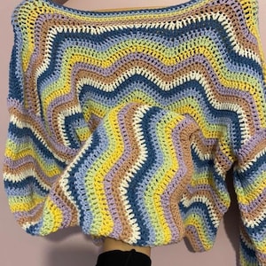 Tom Daley’s Wavy Sweater, Crochet Wavy Sweater, Crochet Sweater ...