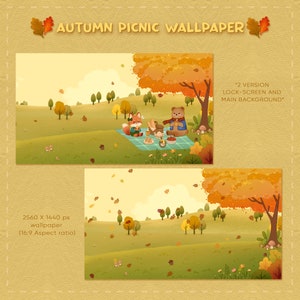 Desktop Theme Pack | Autumn Picnic | Mac & Windows | Desktop Organizer ...