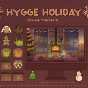 Hygge Holiday Desktop Theme: Mac & Windows Organizer (digital Download ...