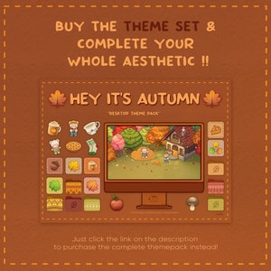 Desktop Icon Pack | Hey It's Autumn | Mac & Windows | Desktop Organizer ...