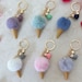 Icecream Keychain | Pom Pom Icecream Keychain - Etsy