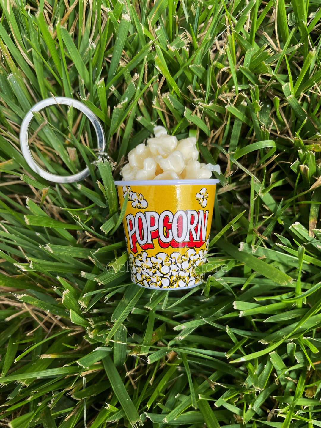 Popcorn Keychain - Etsy