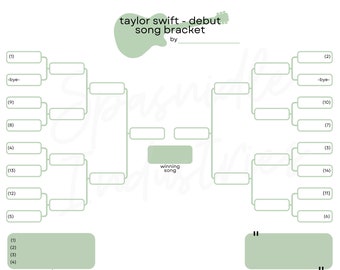 Create Your Own Taylor Swift Song Bracket - 1989 Taylor's Version ...