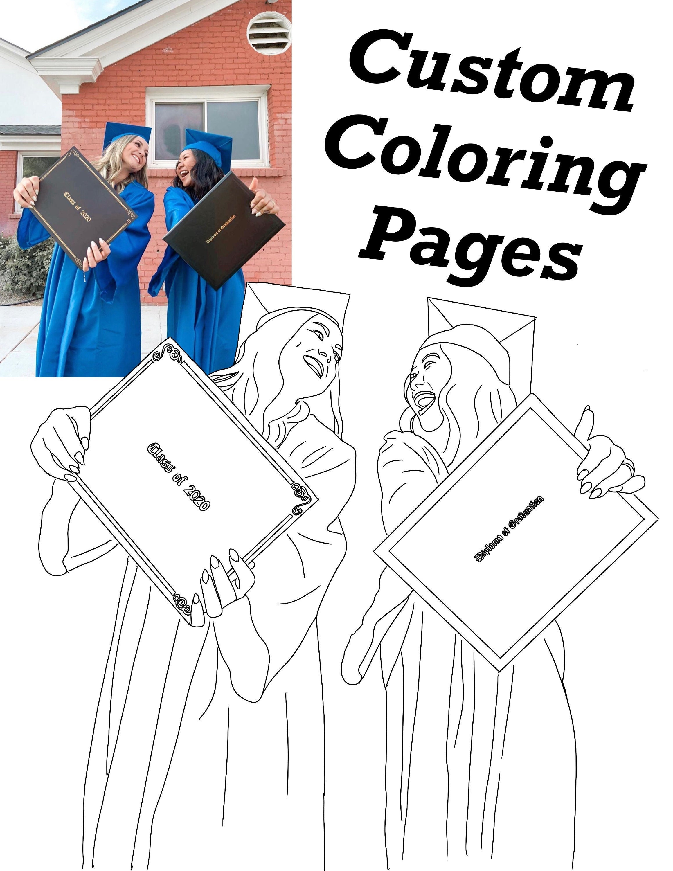 Custom Coloring Page - Etsy