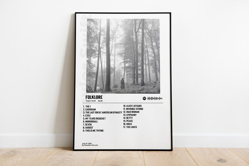 Custom Album Poster | Album Poster | Album Cover | Personalized Album ...