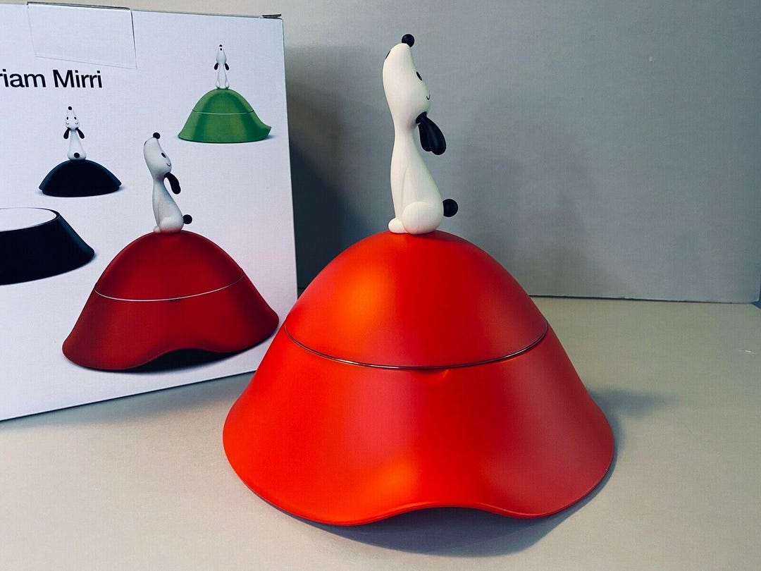 Alessi Dog Bowl in Red Miriam Mirri - Etsy
