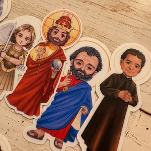 Catholic Saint Sticker Bundle 3" Matte - Etsy