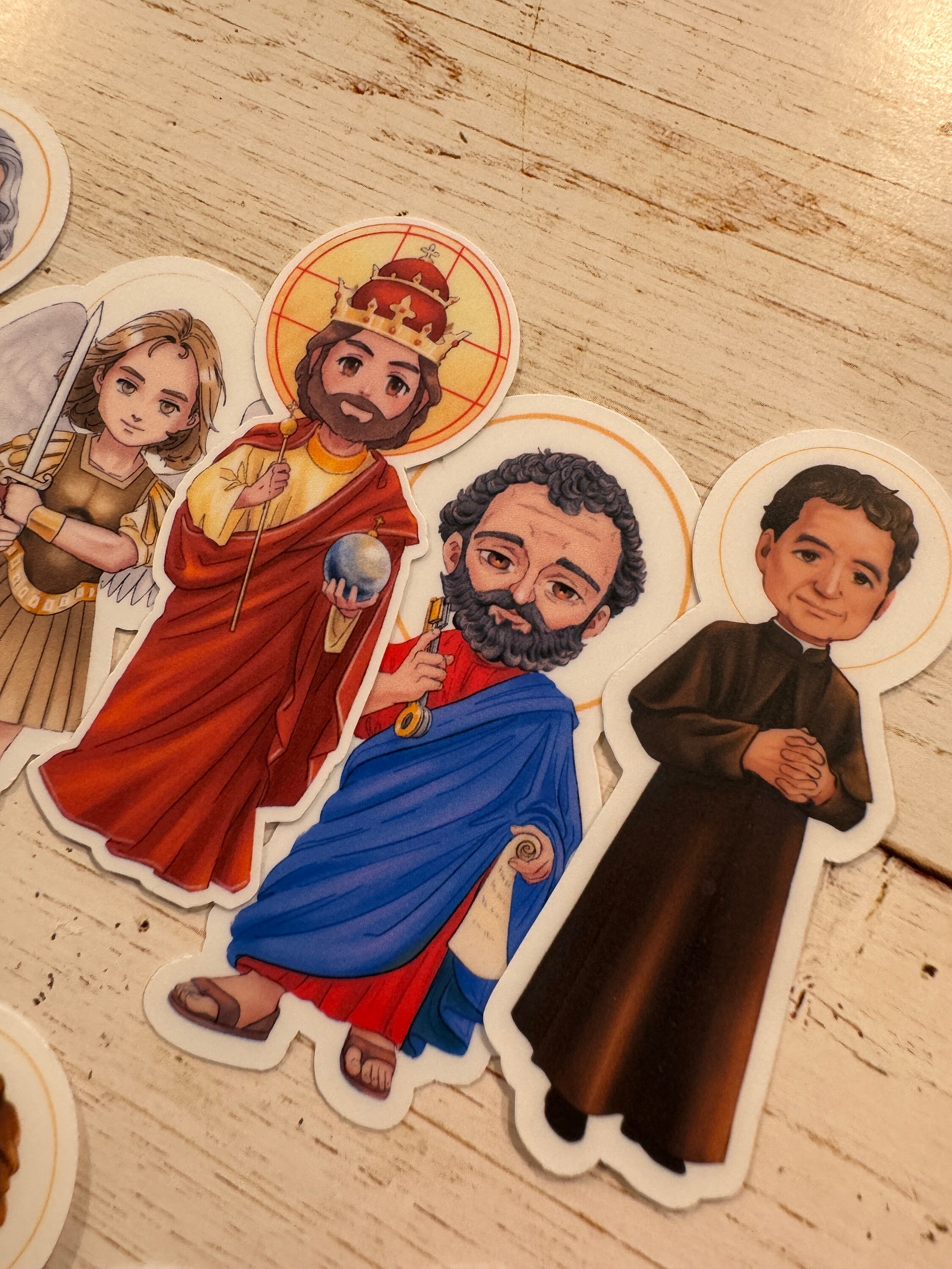 Catholic Saint Sticker Bundle 3 Matte - Etsy