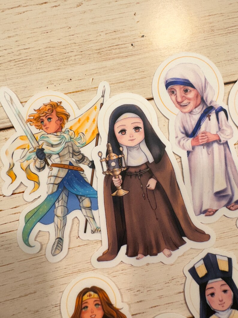 Catholic Saint Sticker Bundle 3" Matte - Etsy