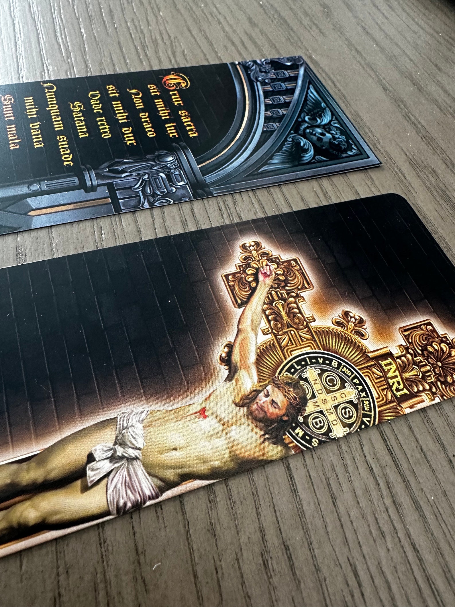 Catholic Bookmark Ornate/benedictine Crucifix Bookmark - Etsy