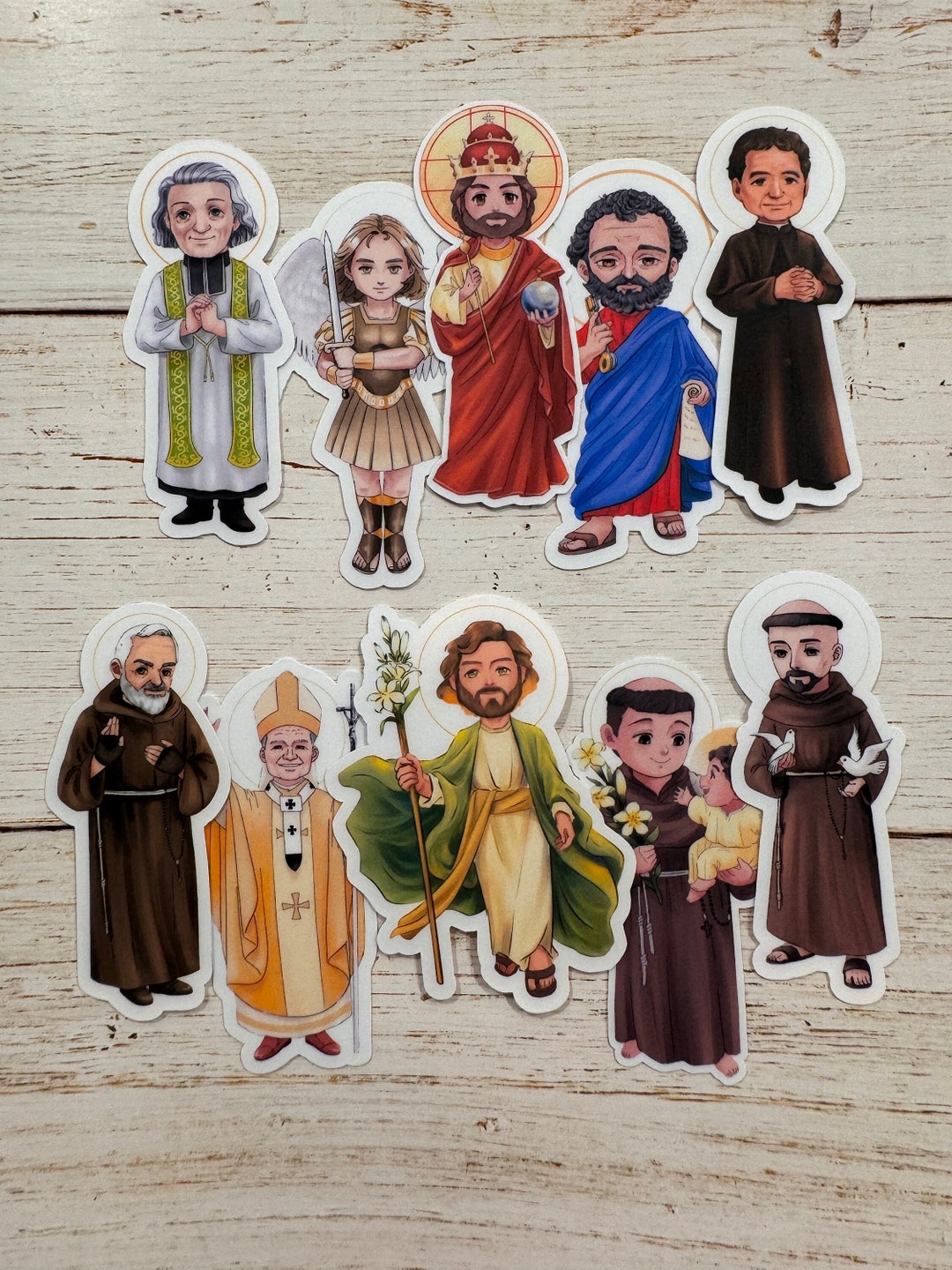 Catholic Saint Sticker Bundle 3" Matte - Etsy