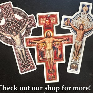 Crucifix Sticker-catholic Sticker - Etsy