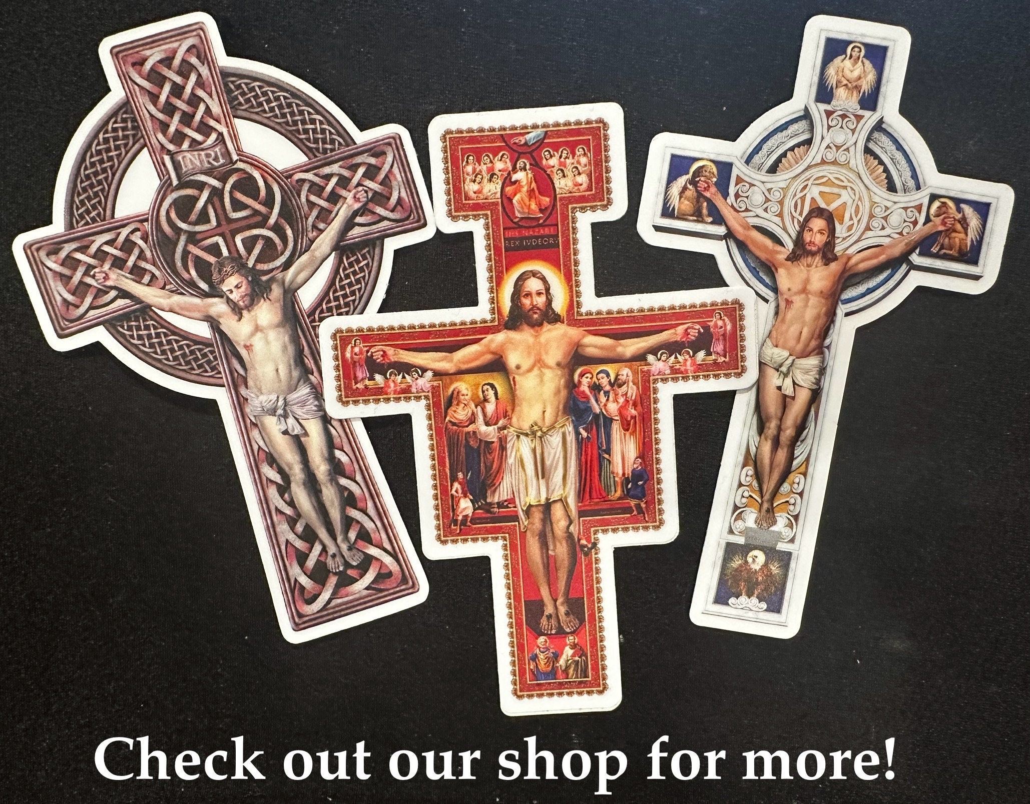 Crucifix Sticker-catholic Sticker - Etsy