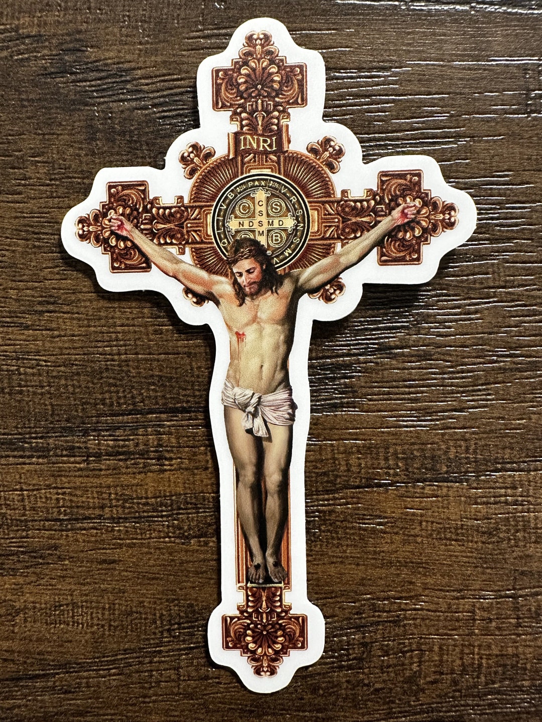 Crucifix Sticker-catholic Sticker - Etsy