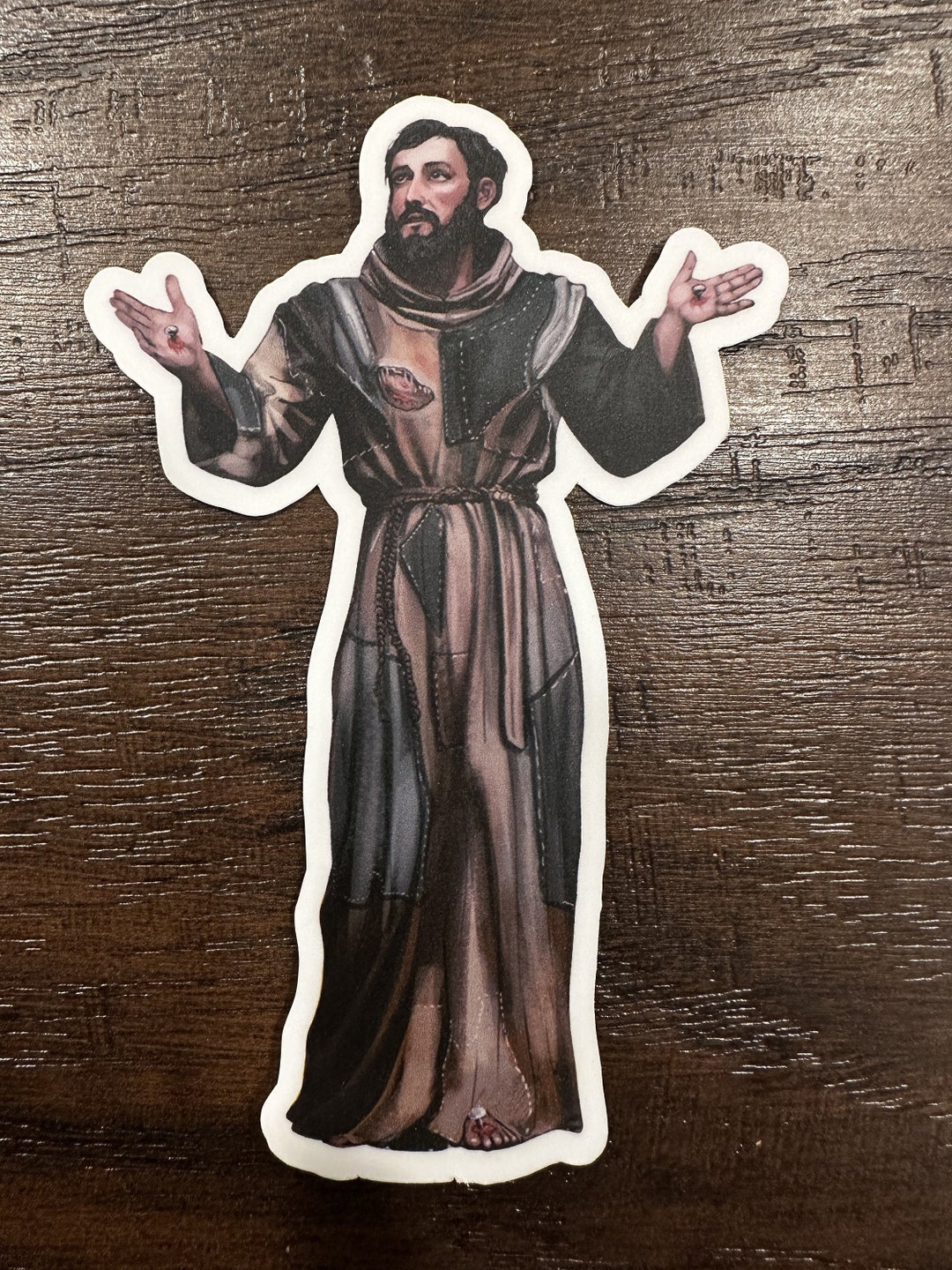 St Francis of Assisi Catholic Sticker 4" - Etsy