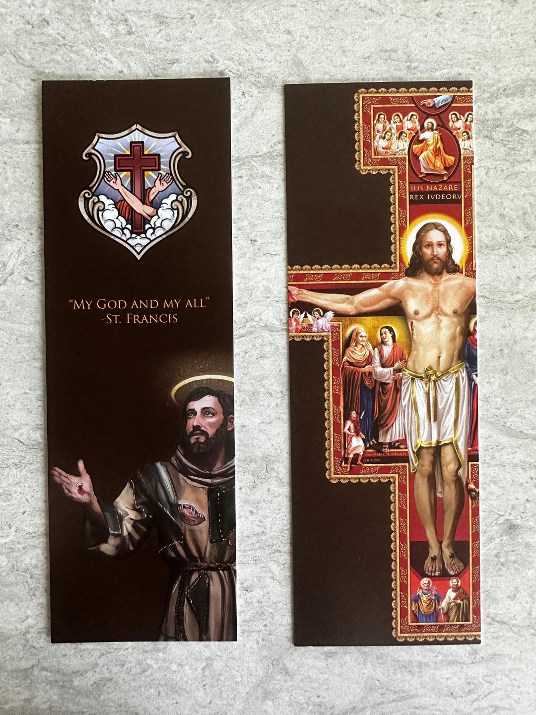Catholic Bookmark | St Francis | San Damiano - Etsy