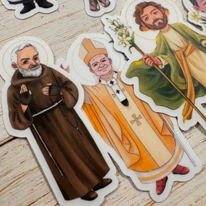 Catholic Saint Sticker Bundle 3" Matte - Etsy