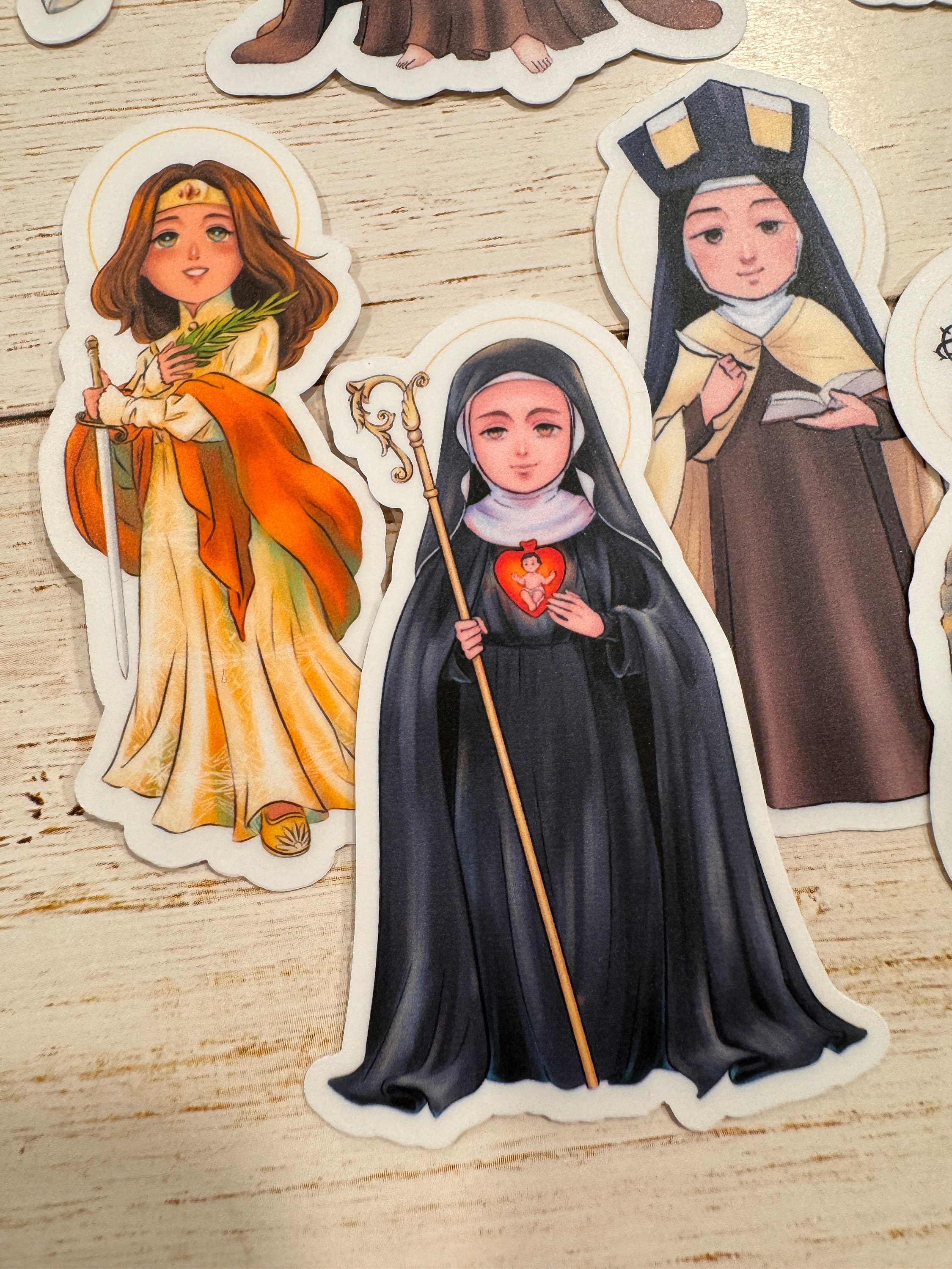 Catholic Saint Sticker Bundle 3" Matte - Etsy