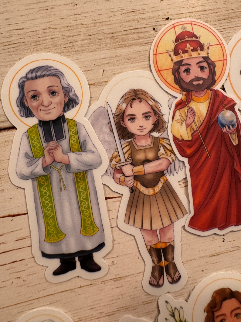 Catholic Saint Sticker Bundle 3 Matte - Etsy