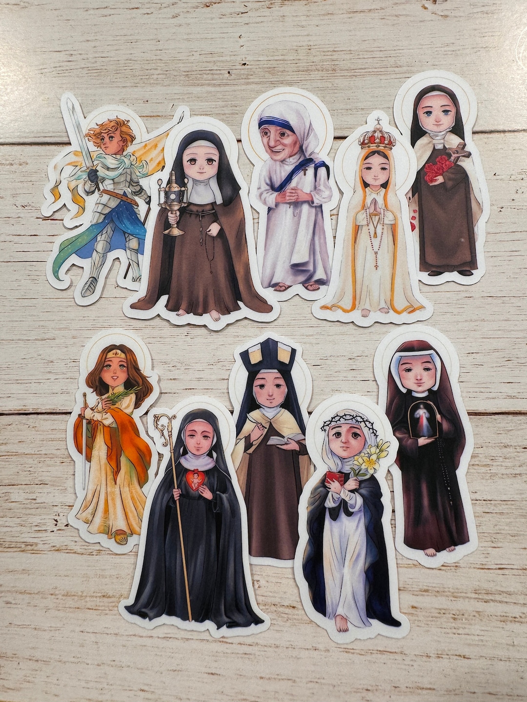 Catholic Saint Sticker Bundle 3" Matte - Etsy