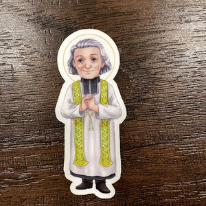 3 Male Catholic Saint Sticker MATTE St. John Vianney / - Etsy