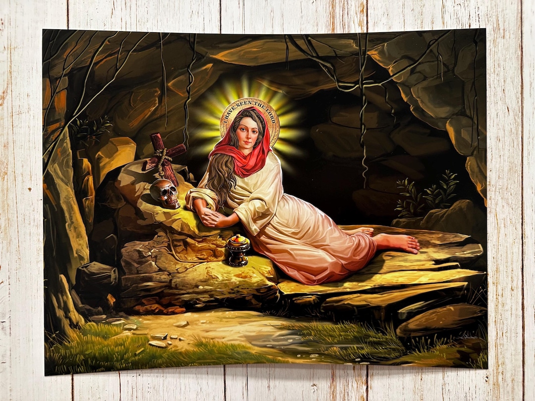 St Mary Magdalene Print | Catholic Art Print - Etsy