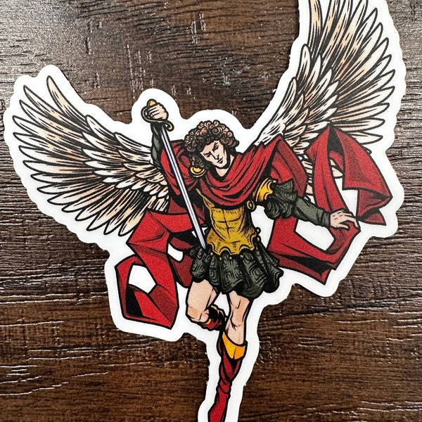 St Michael the Archangel Sticker - Etsy