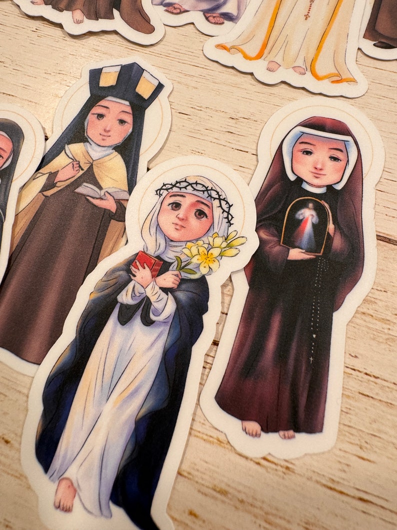 Catholic Saint Sticker Bundle 3" Matte - Etsy