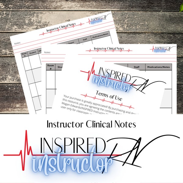 Clinical Instructor Resources - Etsy
