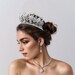 Luxury Swarovski Zirconia Bridal Tiara, Crystal Wedding Crown, Elegant ...