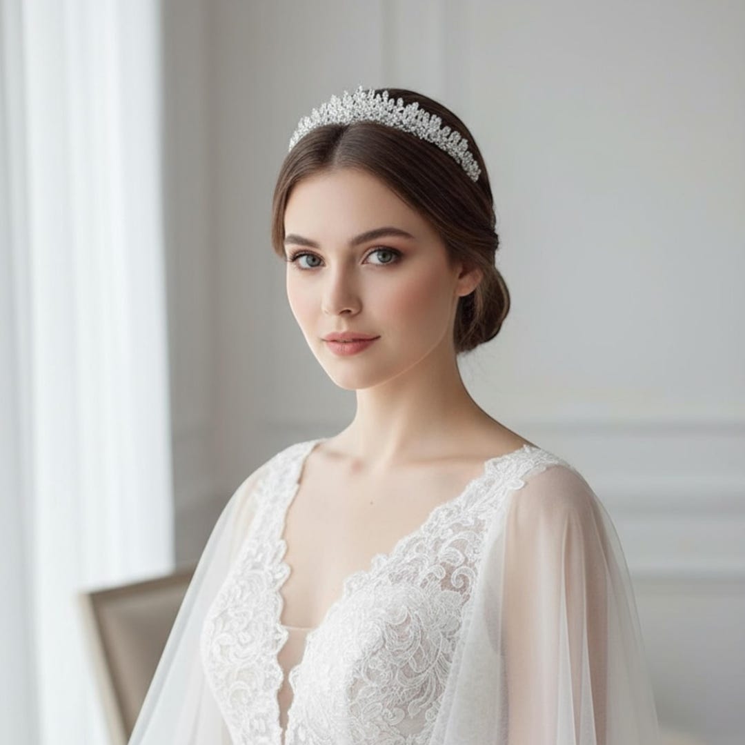 Luxury Zirconia Bridal Tiara - Crystal Wedding Crown, Elegant Bride ...