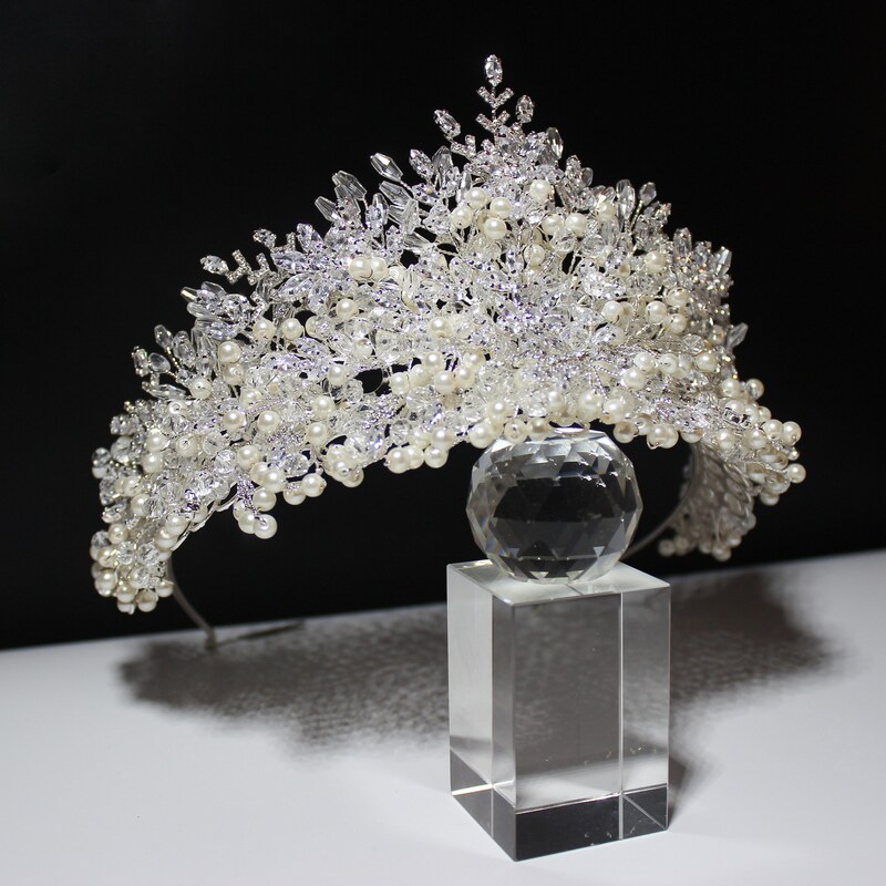 Pearl Wedding Tiara - Etsy