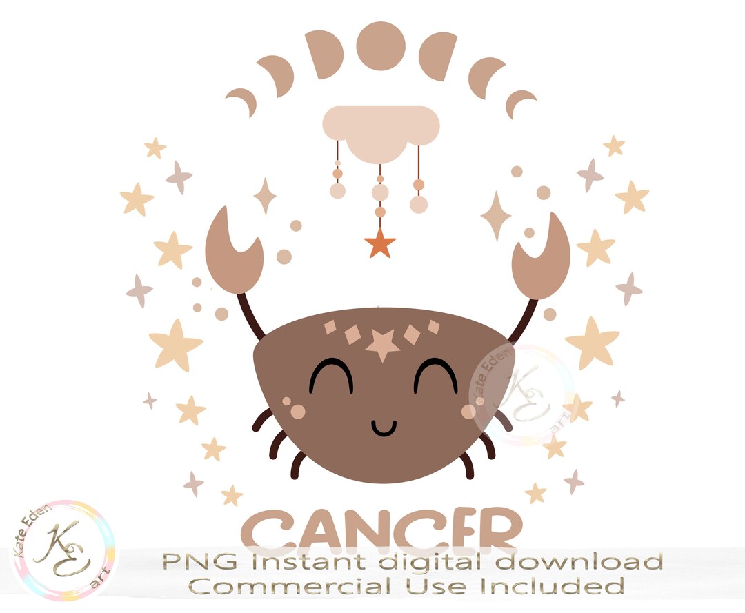 Cancer PNG, Baby Zodiac, Cancer Zodiac Sign, Cute Zodiac, Cancer Zodiac ...