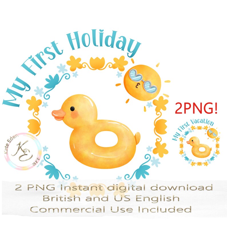 My First Vacation My First Holiday Cute Summer PNG - Etsy