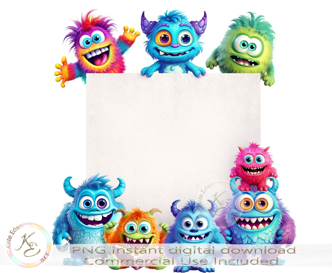 Cute Monster Clipart, Little Monster, Teacher Signs, First Day of ...