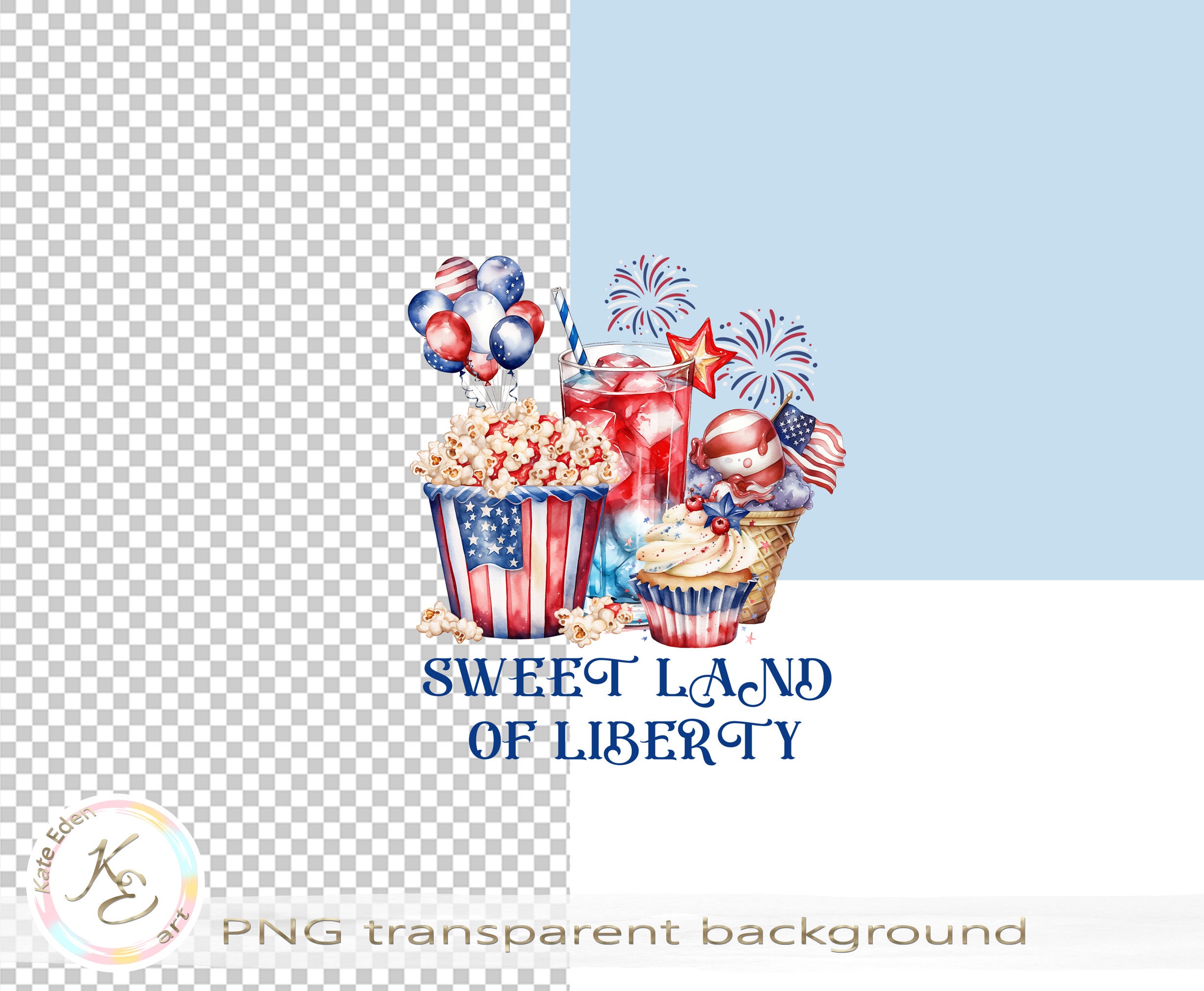 4th of July PNG 4th July Sublimation Design Instant Digital - Etsy