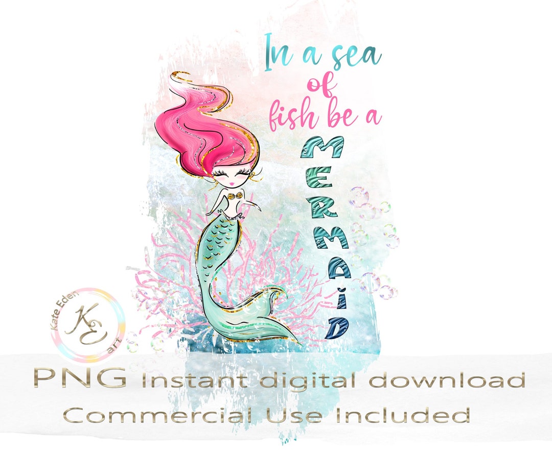 Mermaid PNG, Underwater, Mermaid Quotes, Instant Digital Download ...
