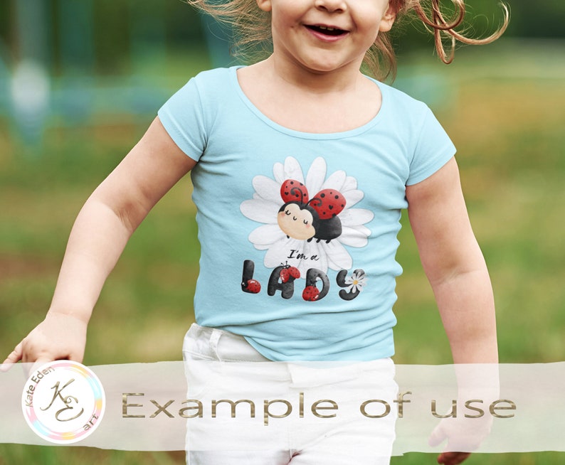 I'm a Lady Ladybug PNG Download Little Girl Gifts - Etsy