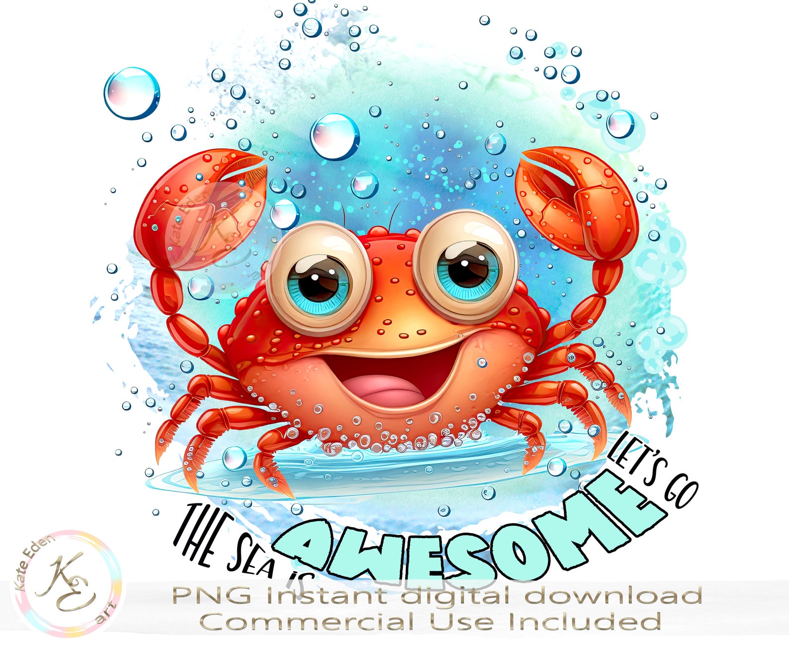 Cute Crab PNG Summer PNG Beach Png Crab Clipart - Etsy UK
