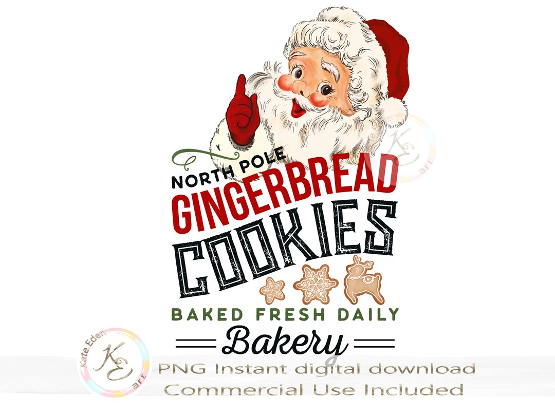 North Pole Bakery Png Gingerbread Bakery Png Christmas Sublimation