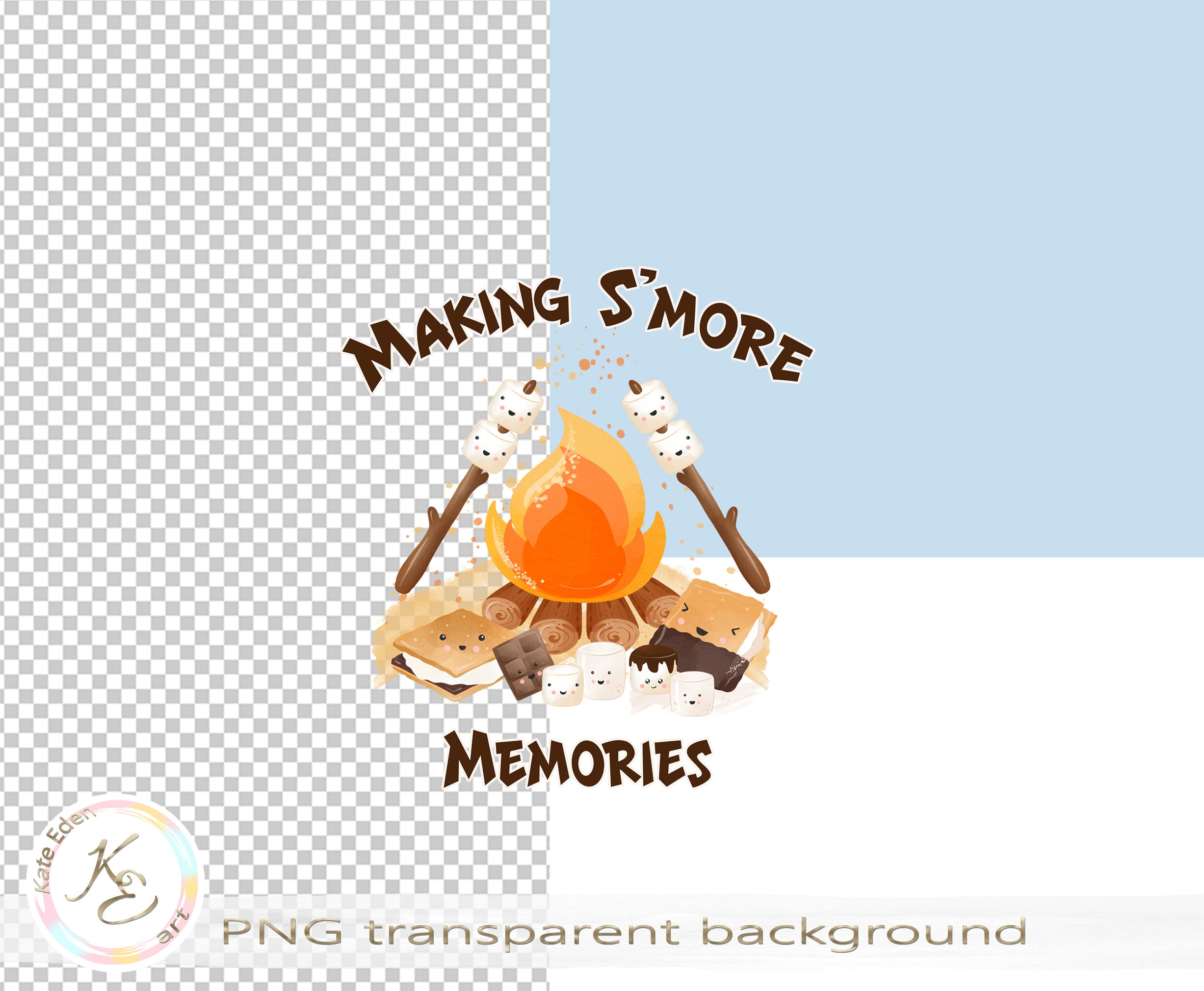 Making S'more Memories PNG Smores Clipart Summer - Etsy