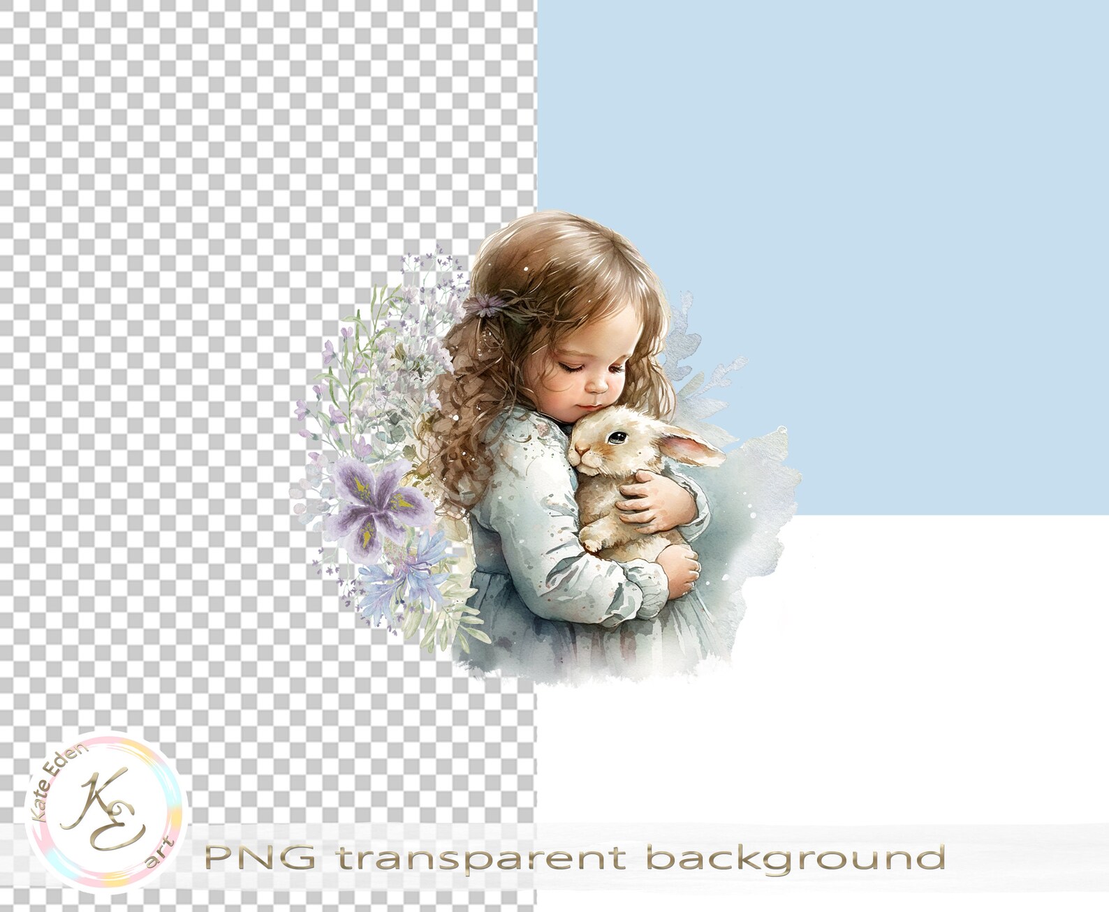 Happy Easter PNG Cute Easter Bunny PNG Instant Download - Etsy