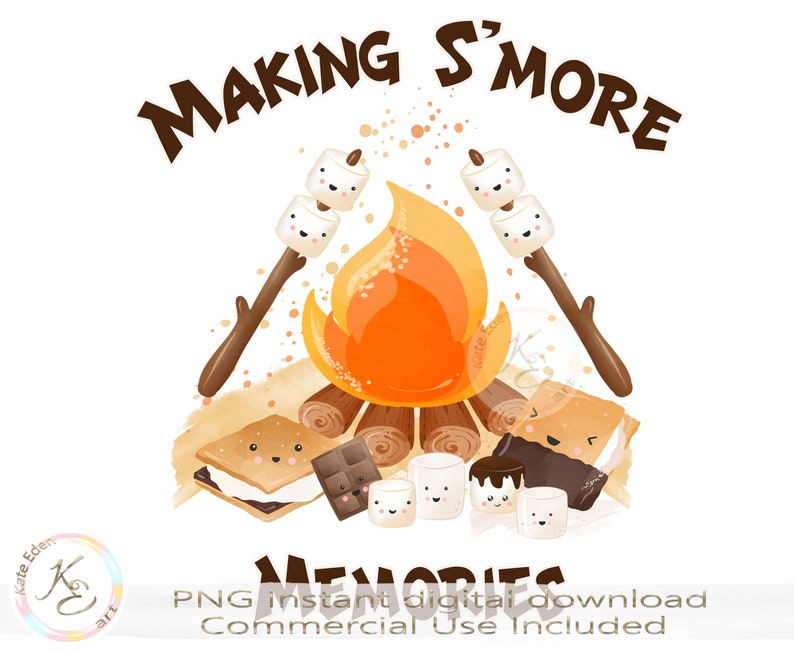 Making S'more Memories PNG Smores Clipart Summer - Etsy