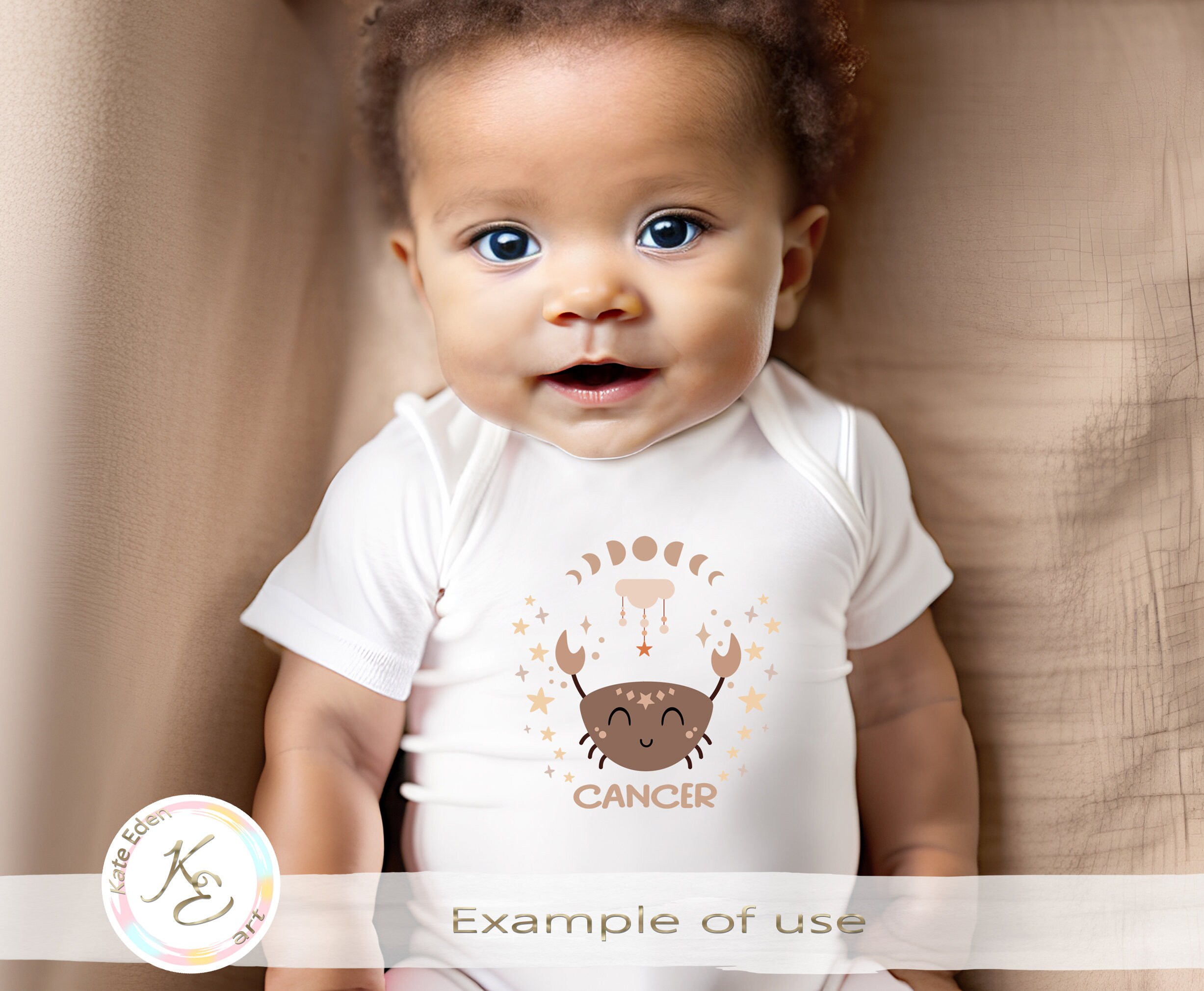 Cancer PNG Baby Zodiac Cancer Zodiac Sign Cute Zodiac - Etsy