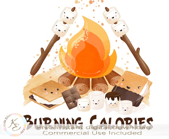 Camp Fire Smores Clip Art