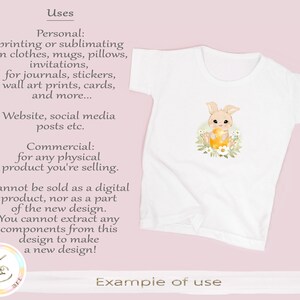 Cute Easter Bunny With Easter Egg PNG, Digital Download, Sublimation ...