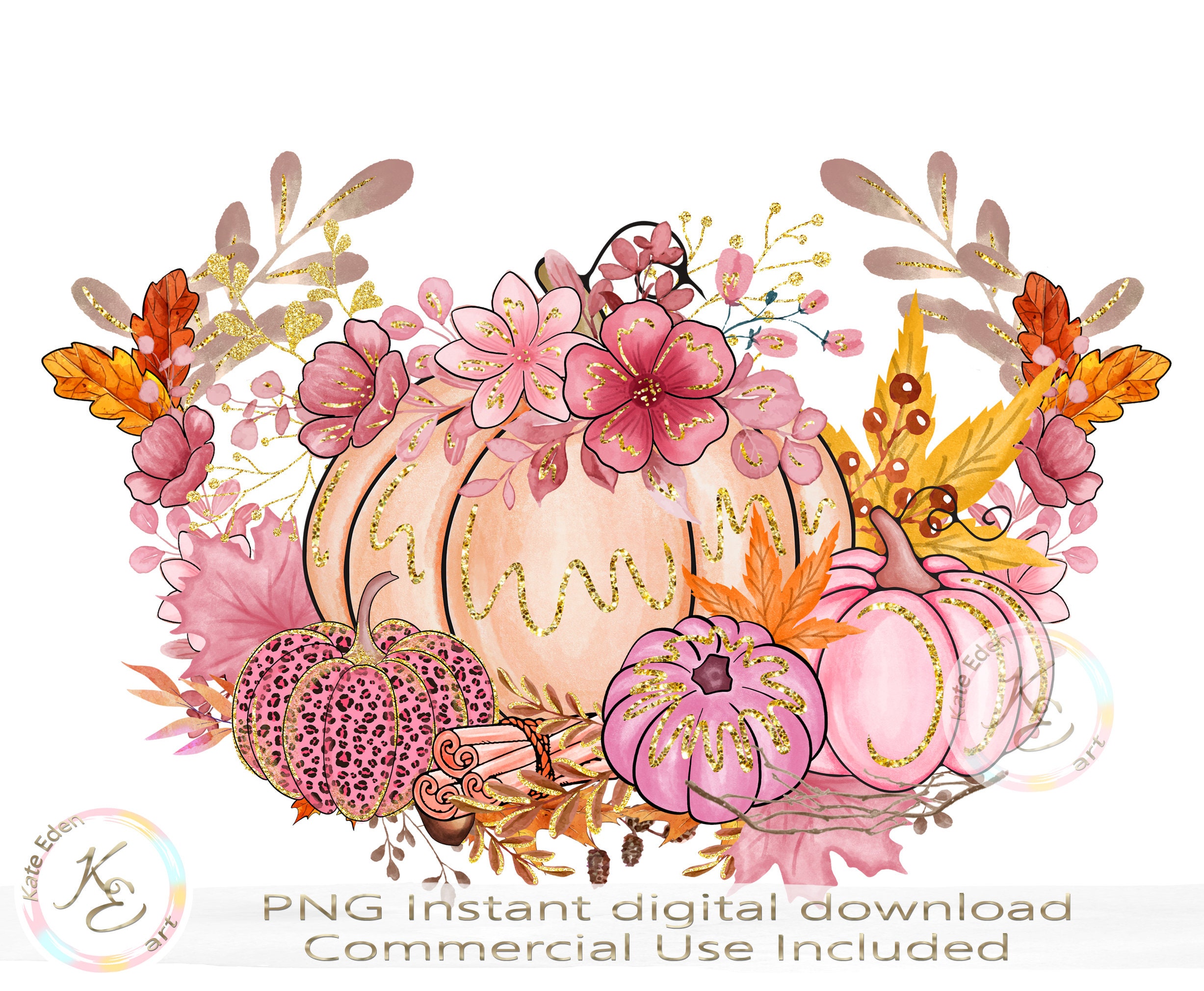 Pumpkins PNG Pink Pumpkin Fall Pumpkin PNG Fall Png - Etsy