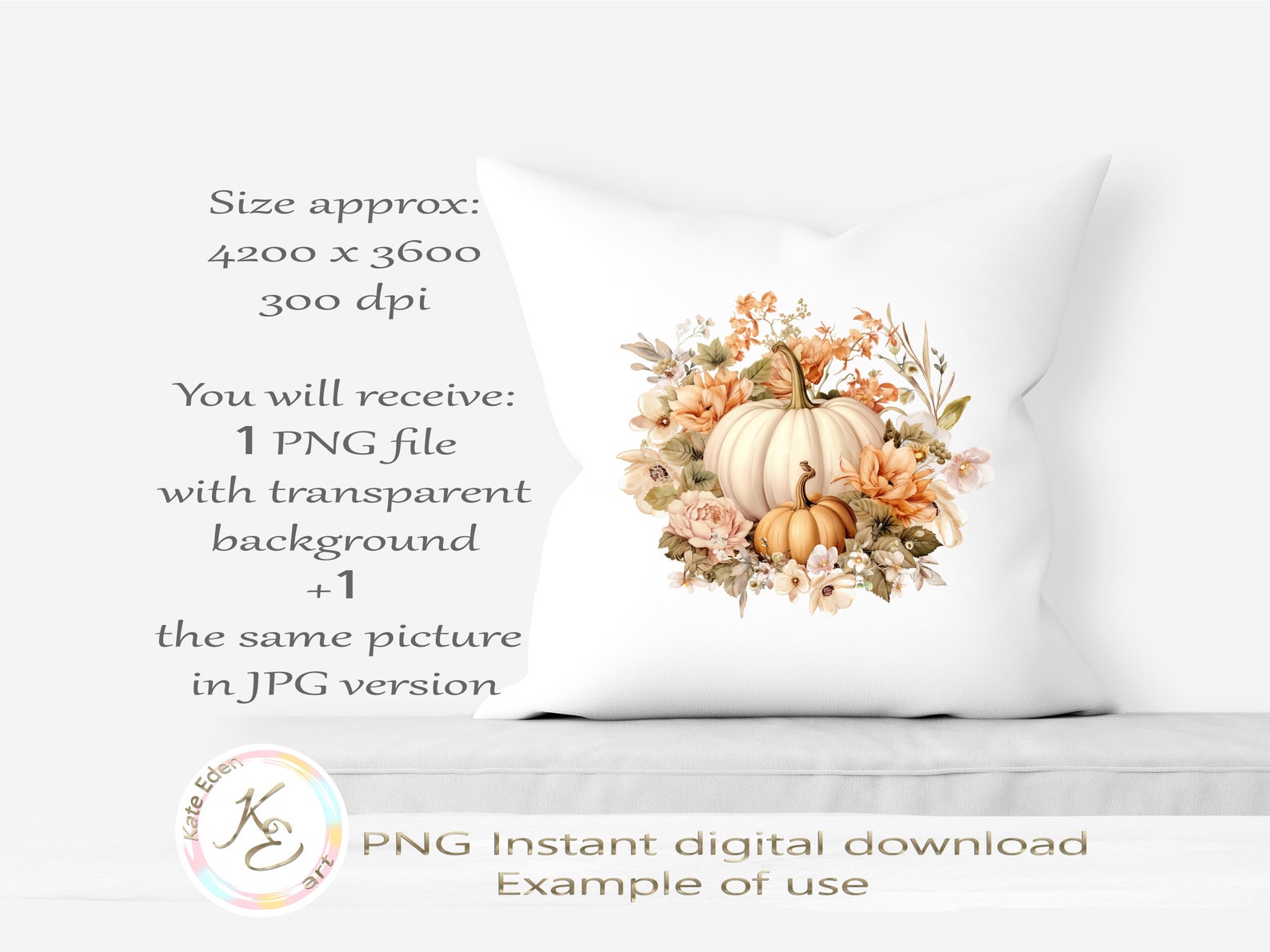 Boho Pumpkins PNG Thanksgiving Instant Digital Download - Etsy